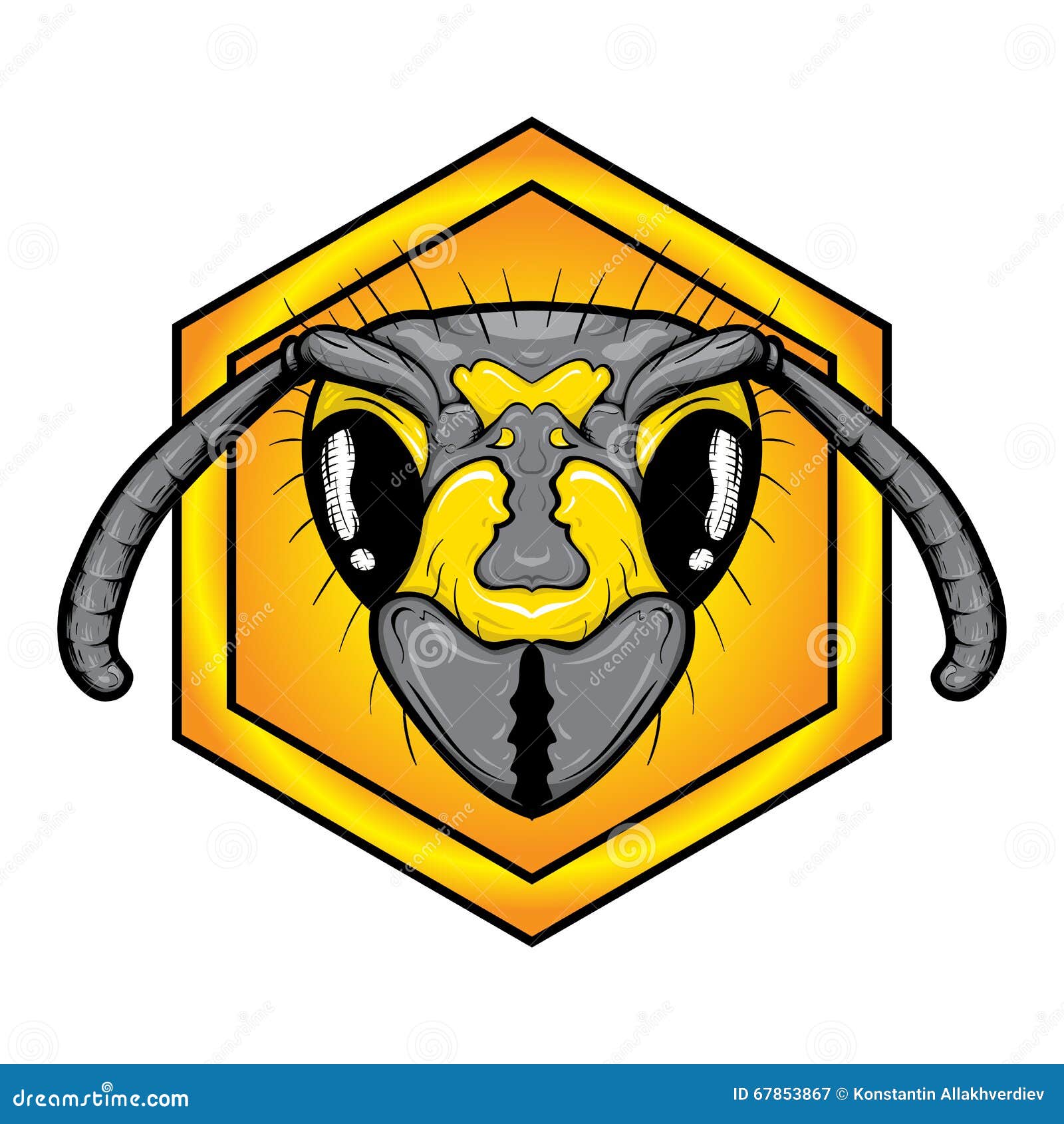 Logotipo Principal Da Abelha Ilustração do Vetor - Ilustração de vetor ...