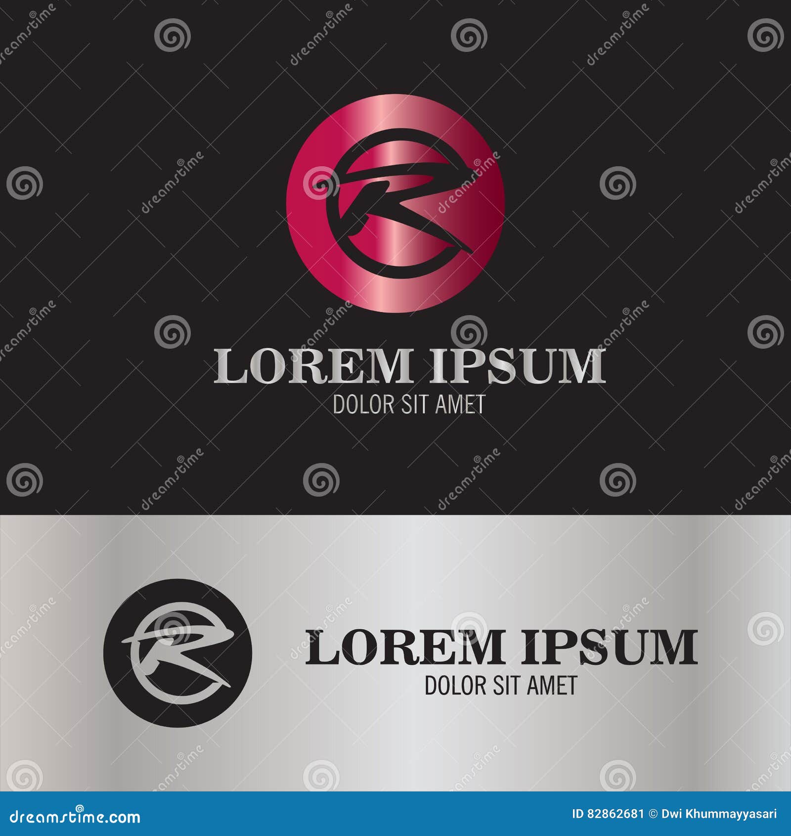 Logotipo Redondo De La Letra R Ilustración del Vector - Ilustración de ...