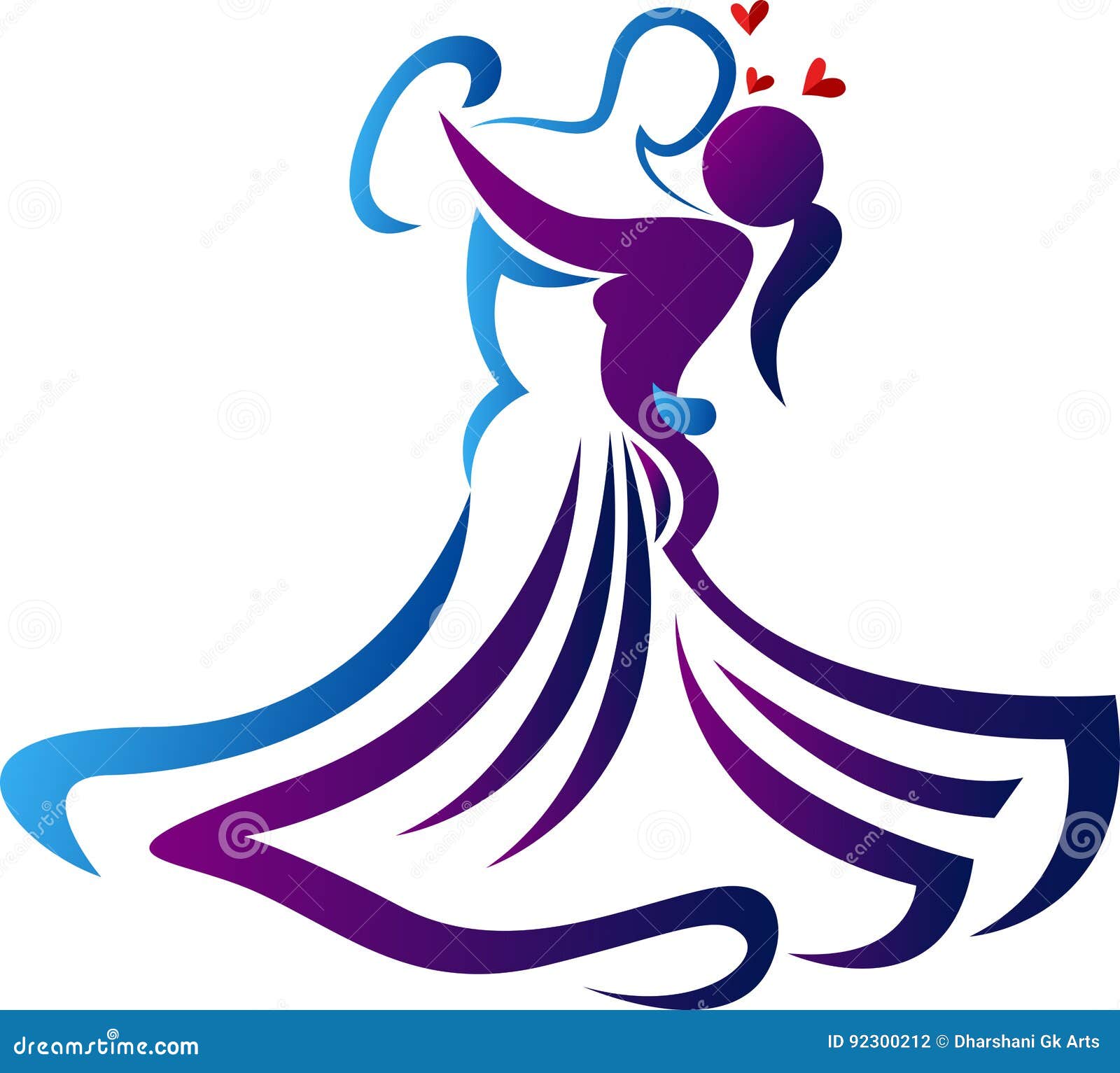 Logotipo Romántico De La Danza Ilustración del Vector - Ilustración de ...