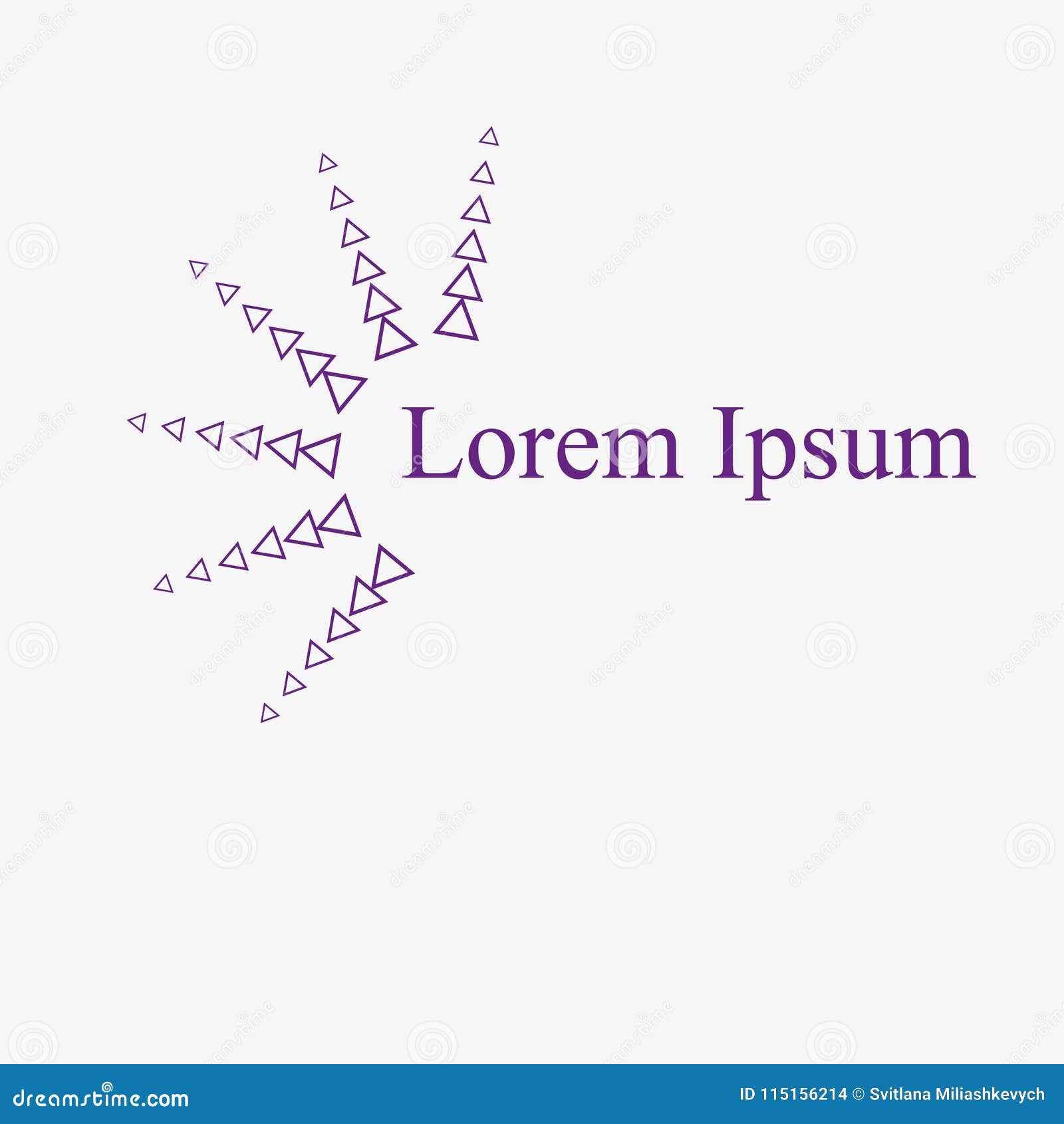 Logotipo roxo ilustração do vetor. Ilustração de violeta - 115156214