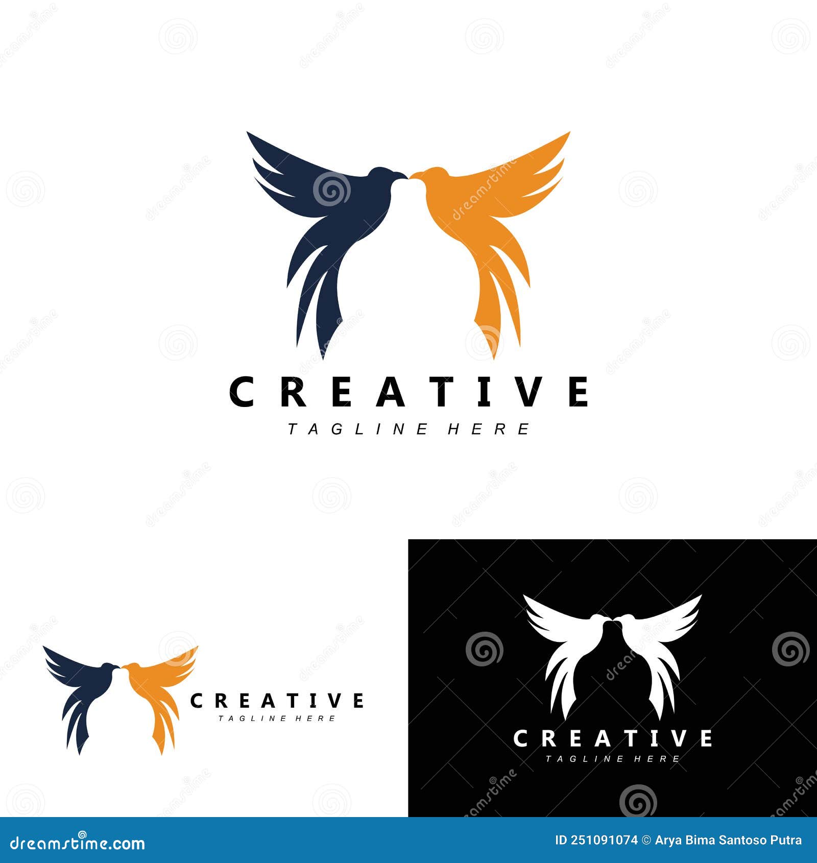 Logotipo Simple Del Vector De Icono De Ave Animal Ilustración del ...