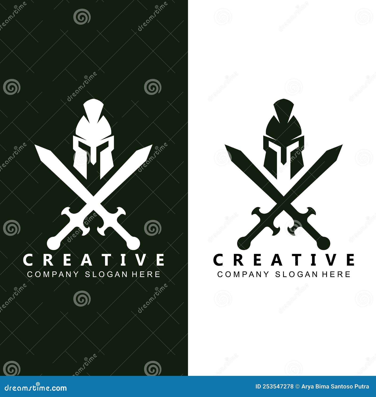 Logotipo Simples E Corajoso Vetor De Espada Ilustração do Vetor ...