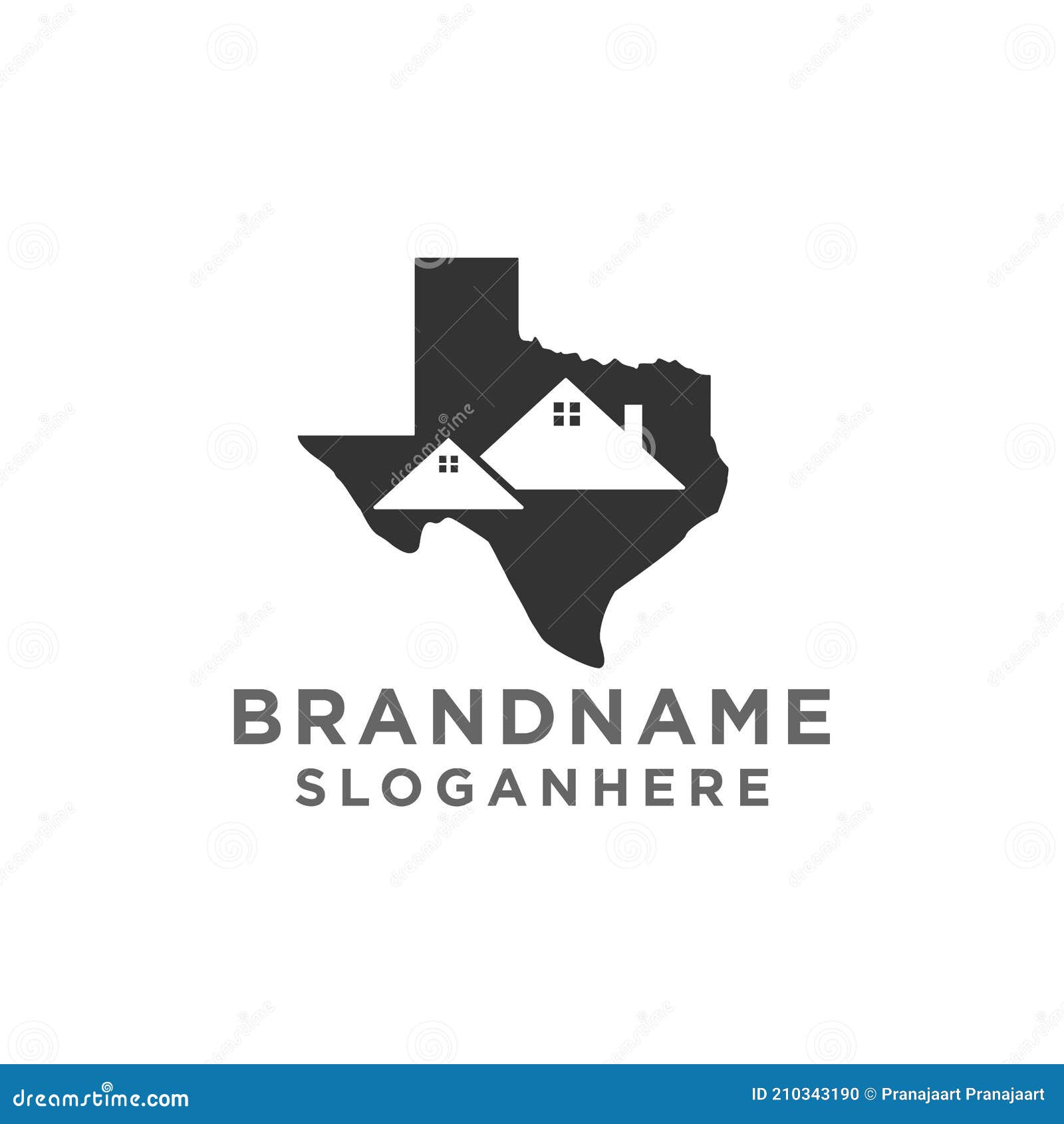 Logotipo Texas Home House Logotipo Design Vetor Ilustração do Vetor ...