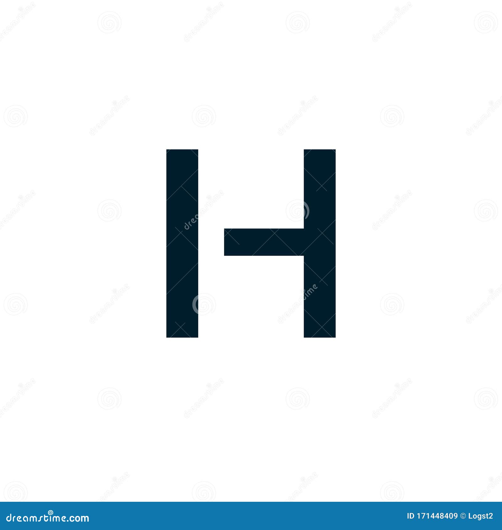 Logotipo Vectorial De Letra H. Emblema De Letra H Ilustración del ...