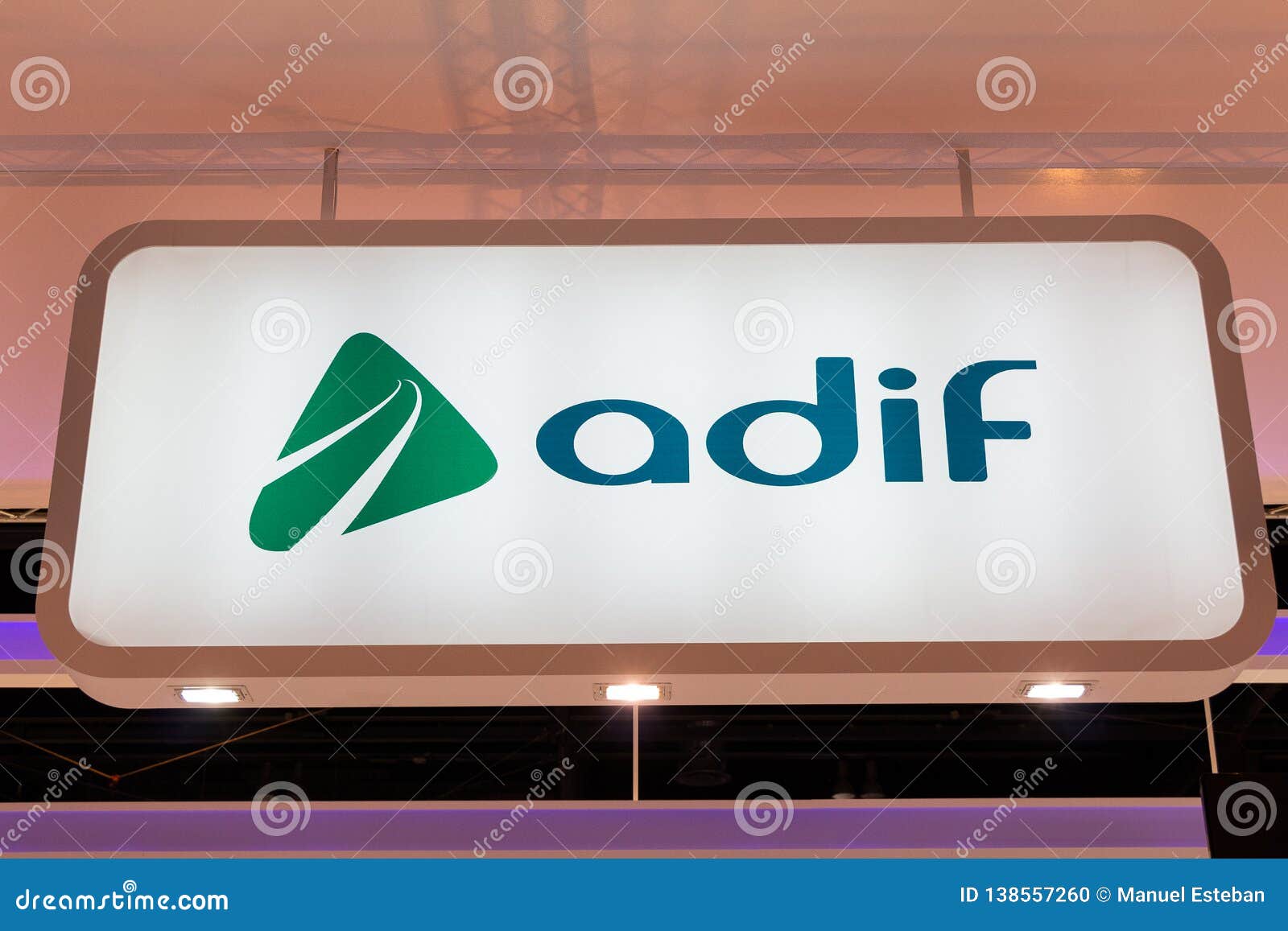Logotipo Verde De Adif No Fundo Branco Imagem Editorial - Imagem de ...