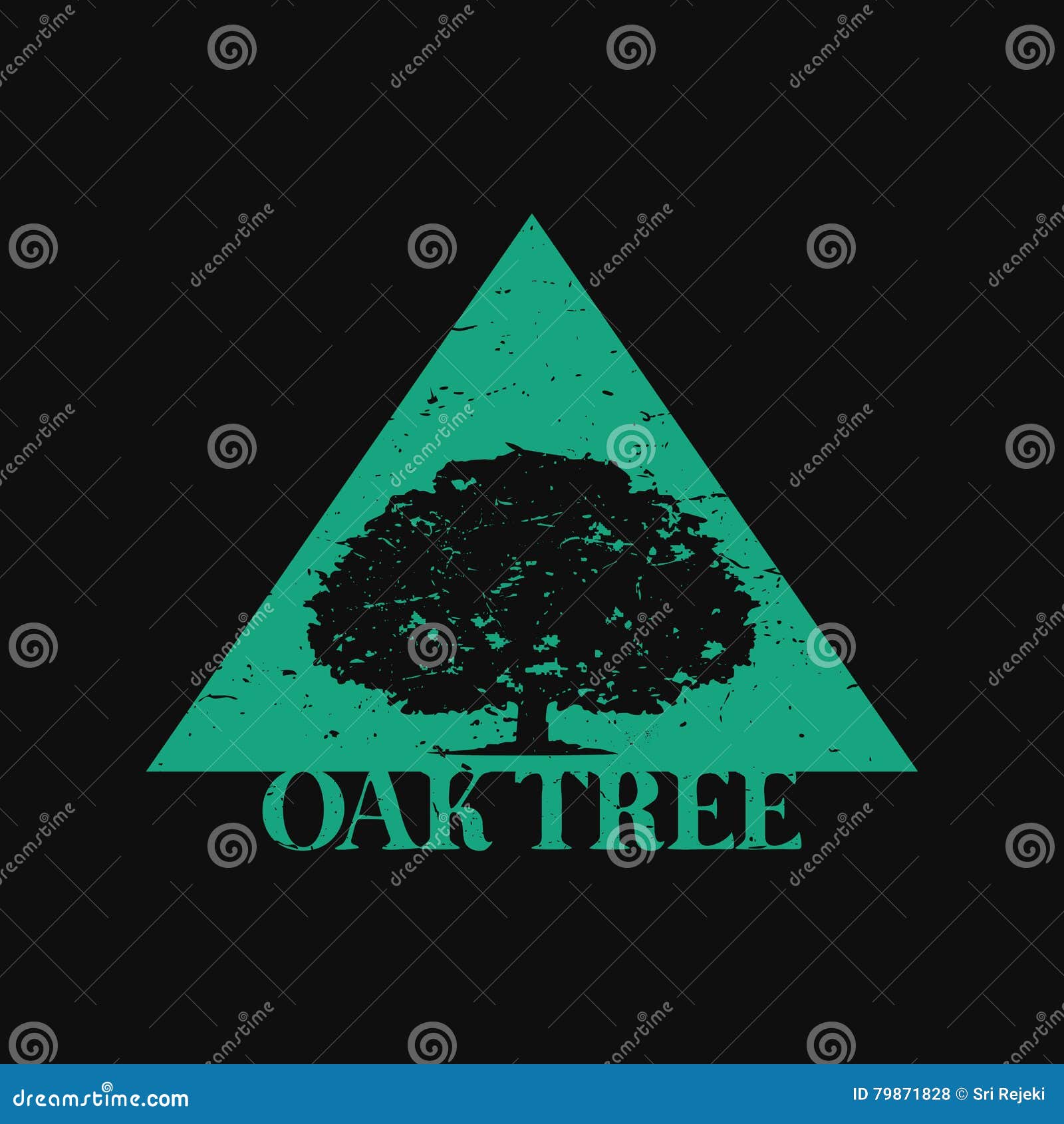 Logotipo verde do carvalho ilustração do vetor. Ilustração de original ...