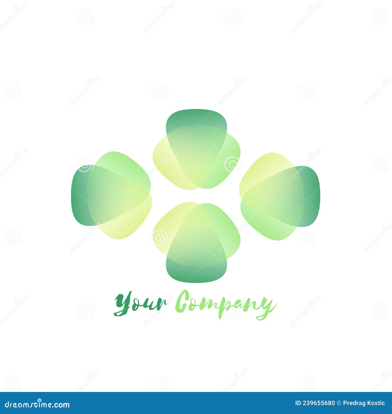 Logotipo verde ilustração stock. Ilustração de anunciar - 239655680