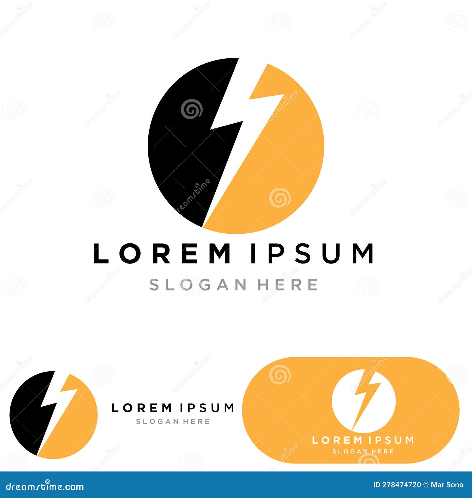 Logotipo Y Vector De Símbolo Del Perno Ilustración del Vector ...