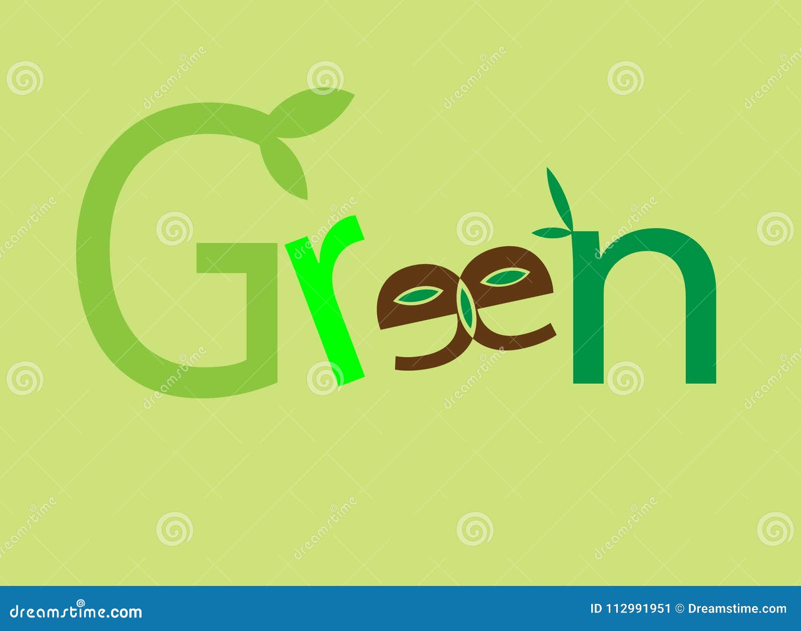 Logotipo y vector verdes ilustración del vector. Ilustración de ...