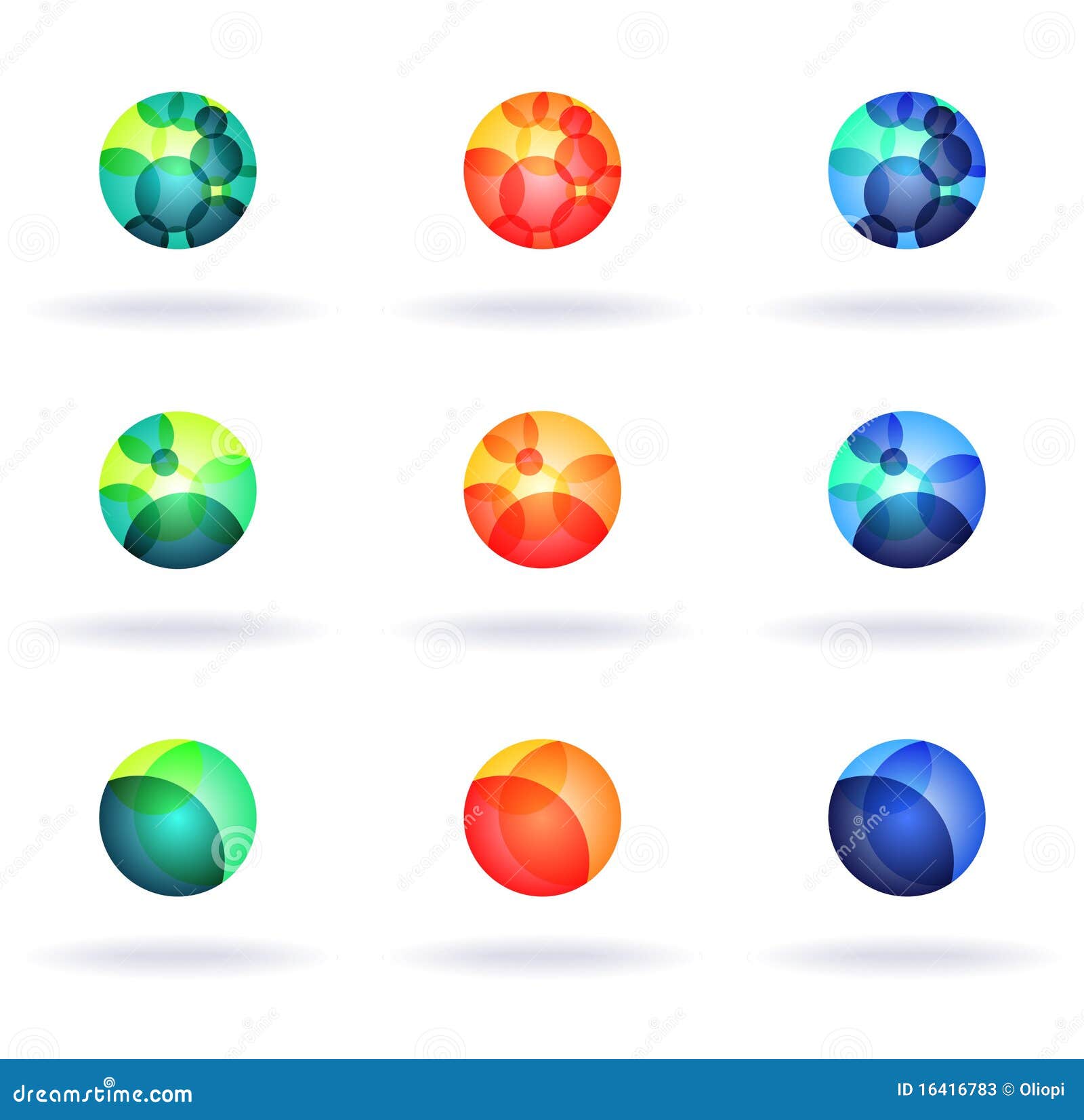 Logotipos coloridos ilustração stock. Ilustração de turquesa - 16416783