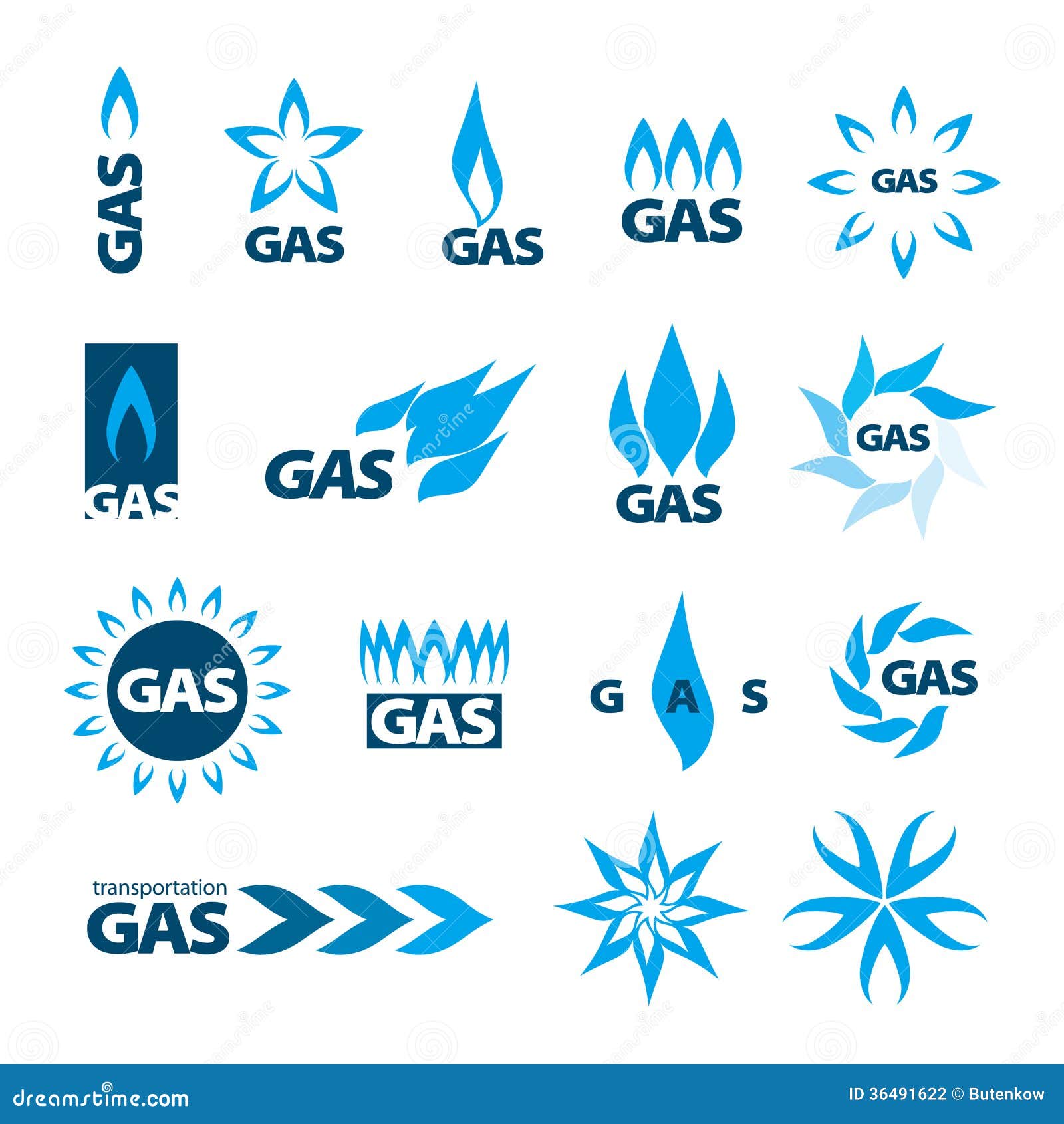 Logotipos Do Vetor Do Gás Natural Ilustração do Vetor - Ilustração de ...