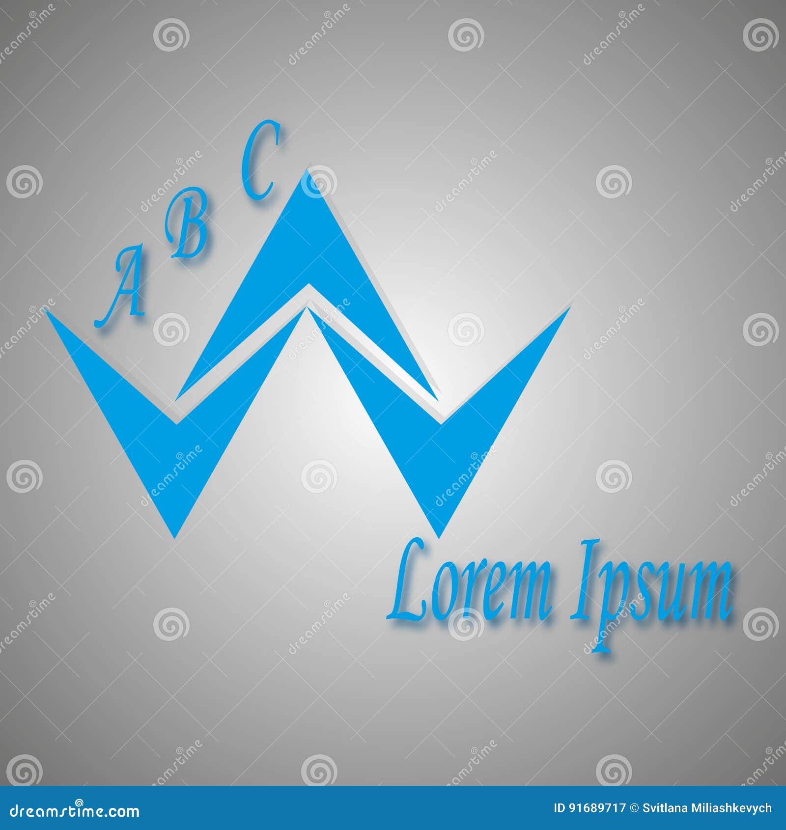 Logotipos e iconos azules ilustración del vector. Ilustración de ...