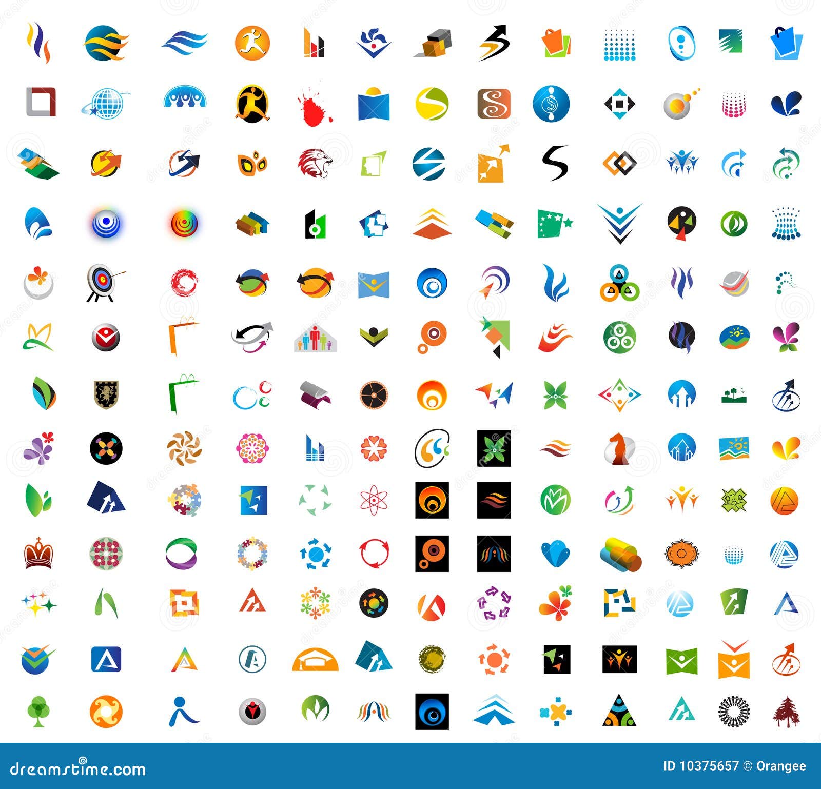 Logotipos modernos ilustração do vetor. Ilustração de isolado - 10375657