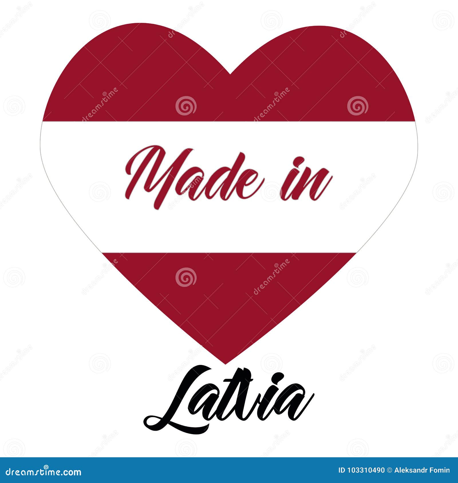 Logotipos Simples Hechos En Letonia, Logotipos Del Vector Con Las ...