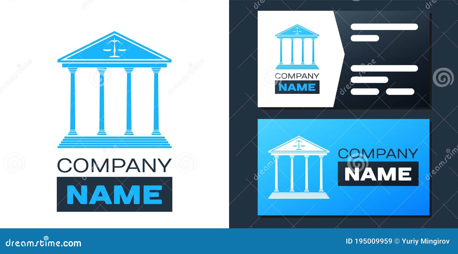 Logotype Courthouse Building Icon Isolated on White Background. Logo ...