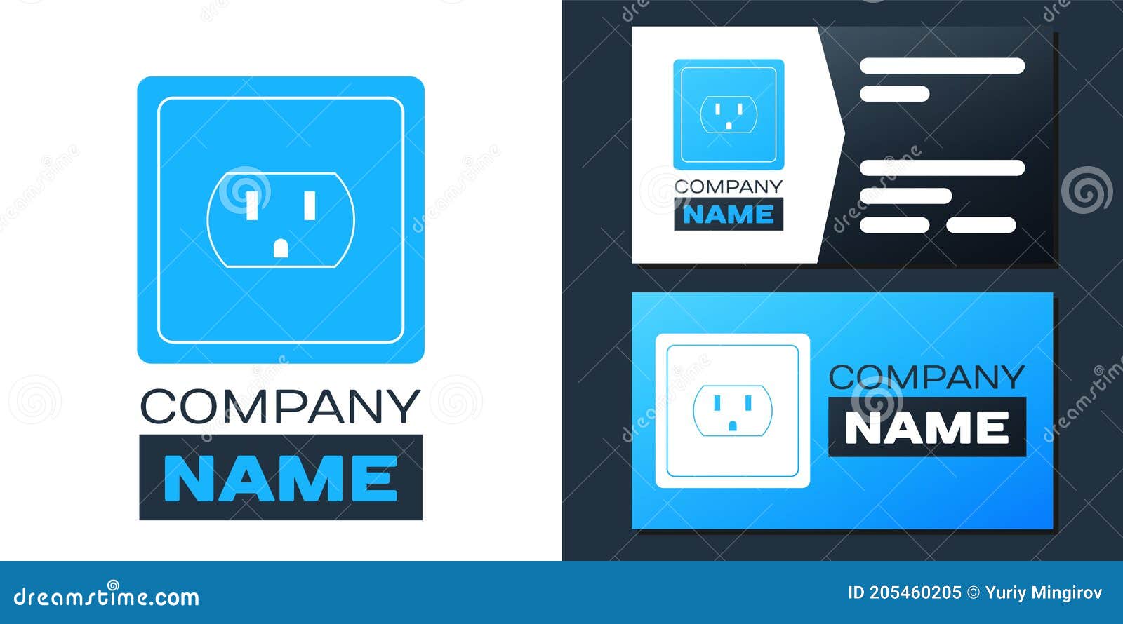 Logotype Electrical Outlet in the USA Icon Isolated on White Background ...