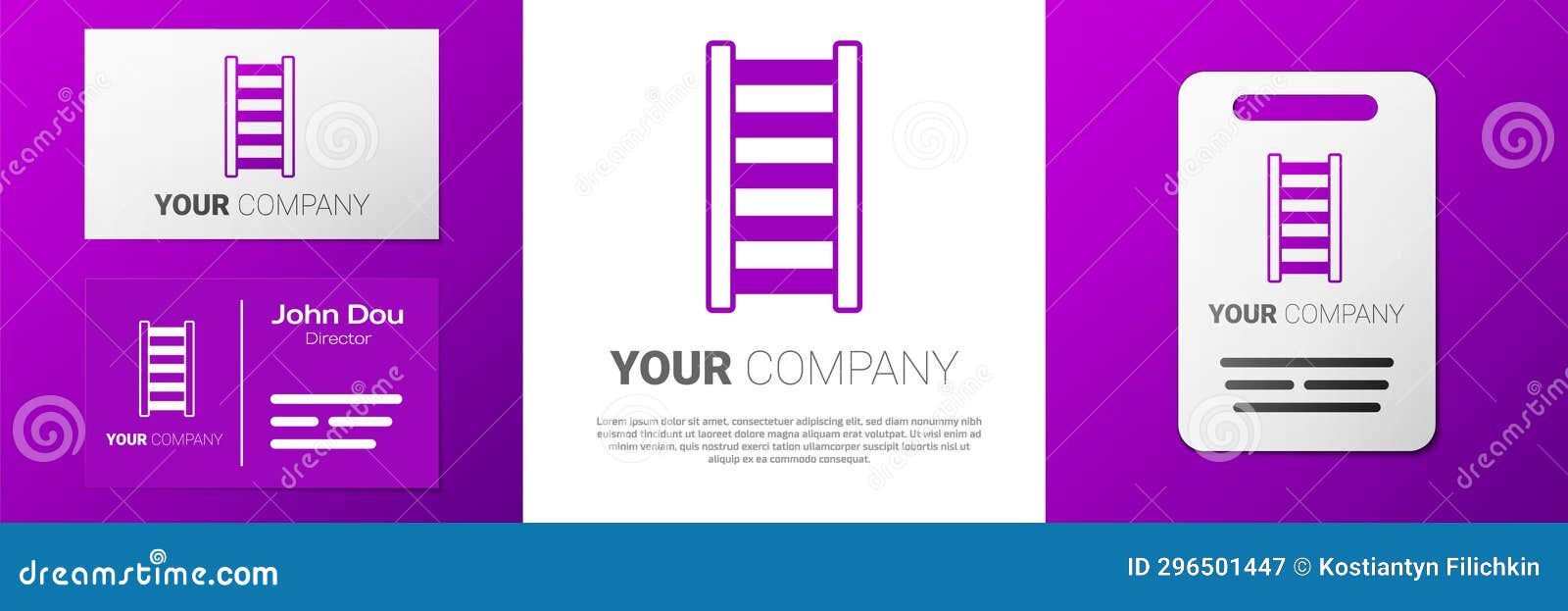 Logotype Fire Escape Icon Isolated on White Background. Pompier Ladder ...