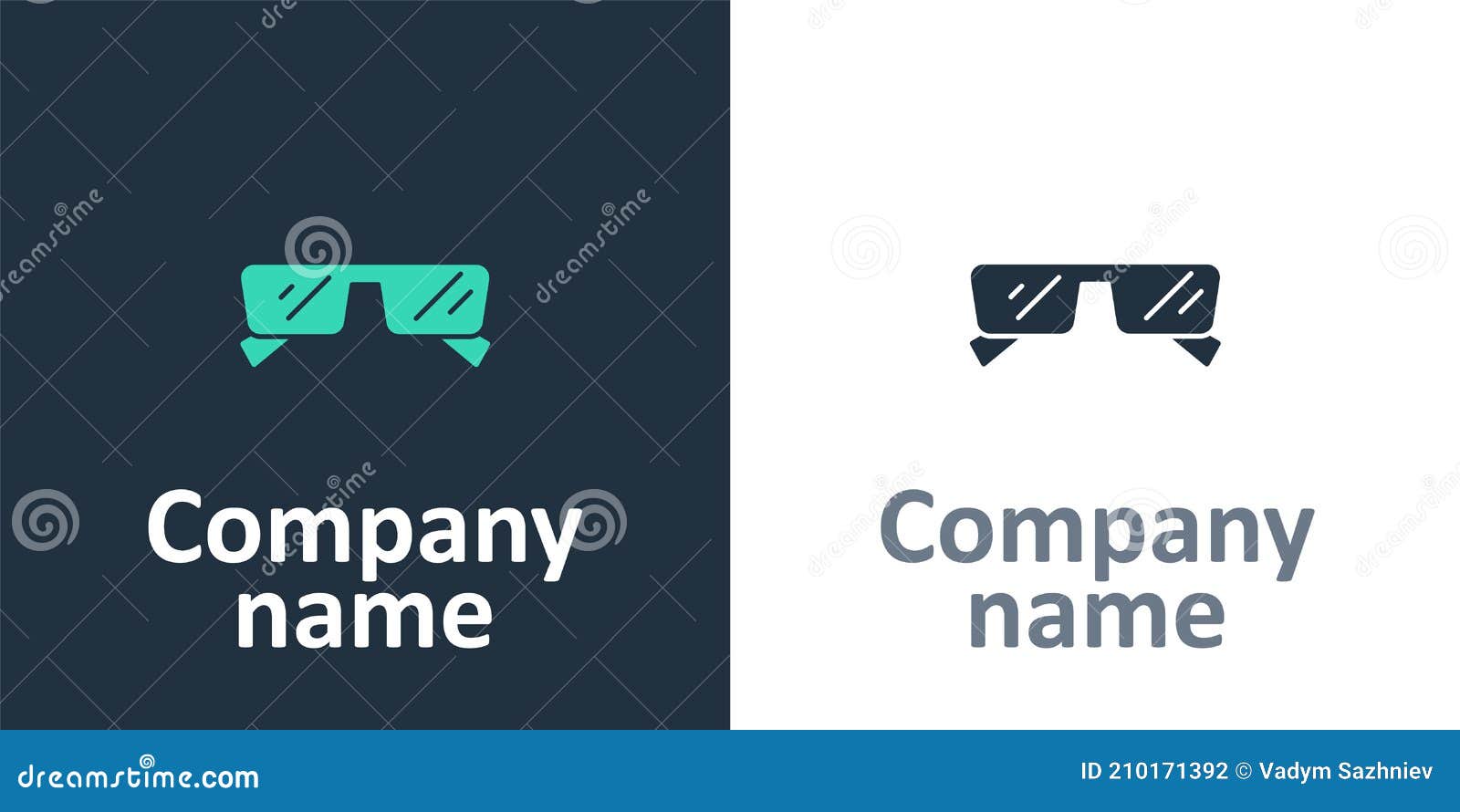 Logotype Glasses Icon Isolated on White Background. Eyeglass Frame ...