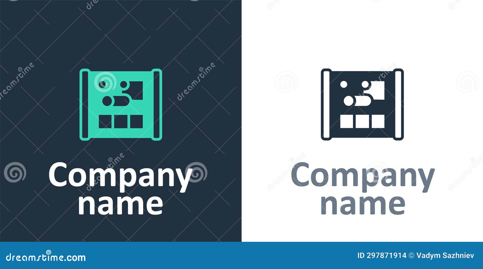 Logotype Graphing Paper For Engineering And Drawing Compass Icon ...