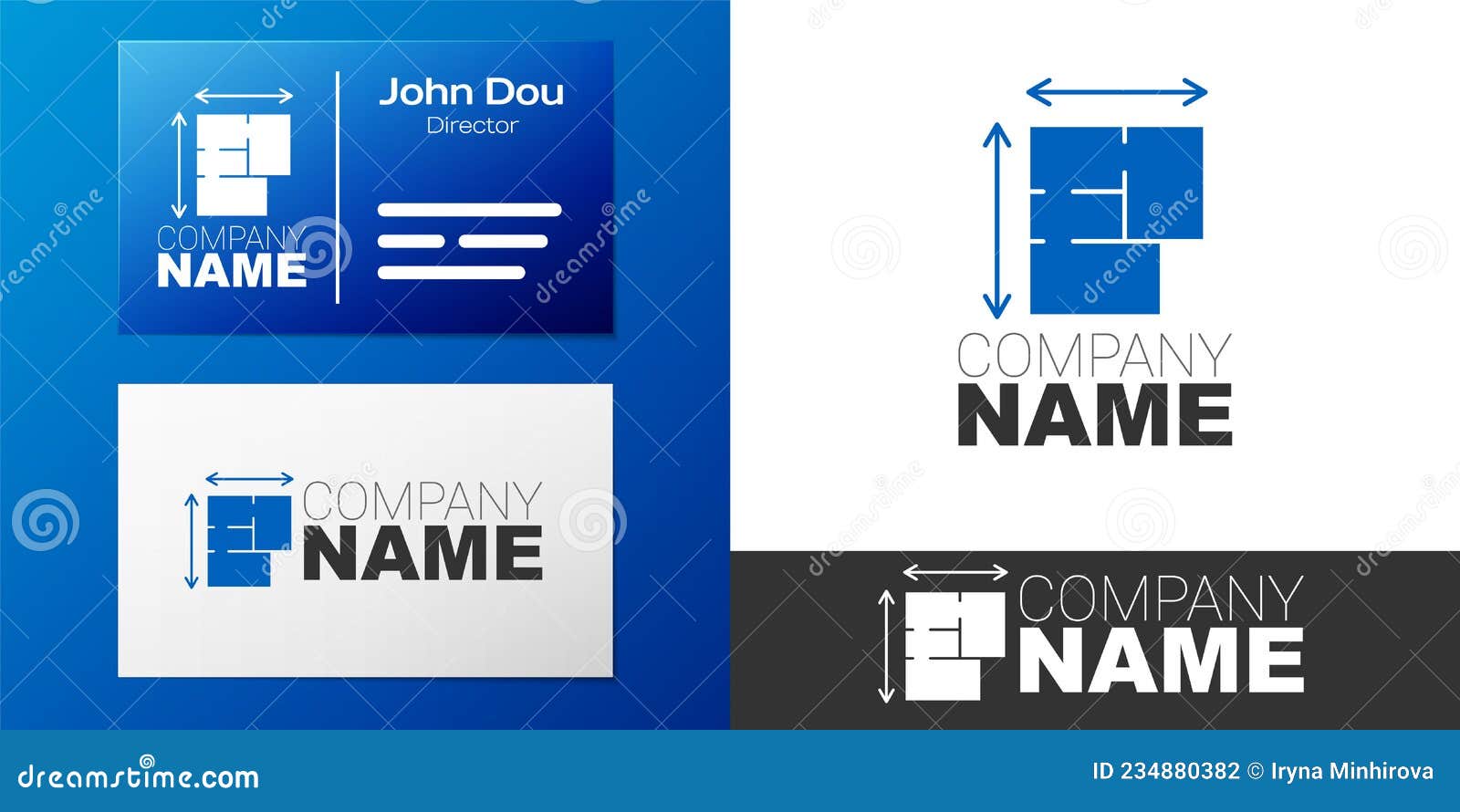 Logotype House Plan Icon Isolated on White Background. Logo Design ...