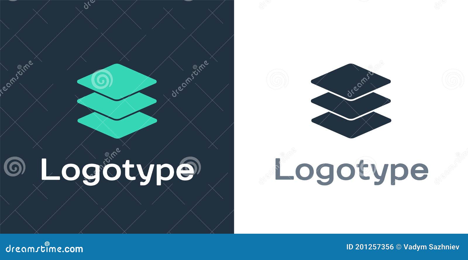 Logotype Layers Icon Isolated on White Background. Logo Design Template ...