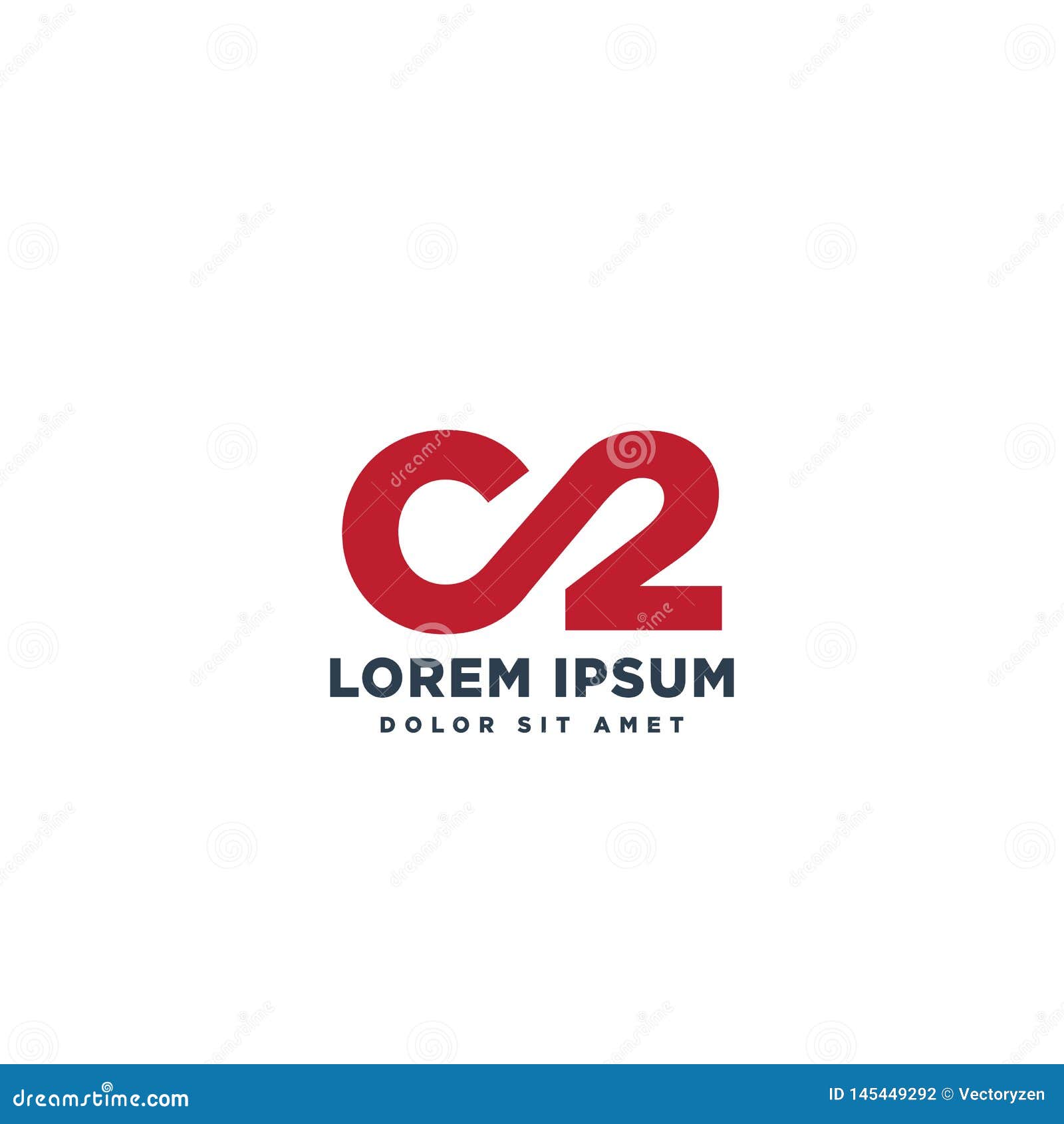 Logotype Letter C2 Logo Template Vector Illustration Initial Icon ...