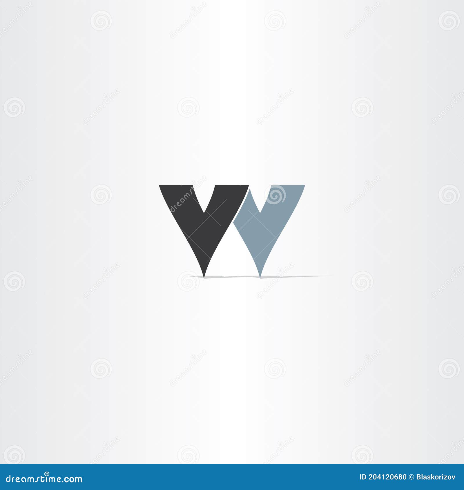 Logotype Letter W Symbol Design Element Stock Vector - Illustration of ...