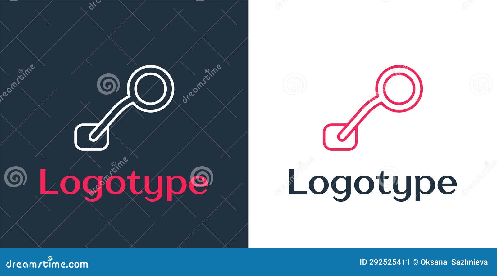 Logotype Line Bicycle Rear View Mirror Icon Isolated on White ...