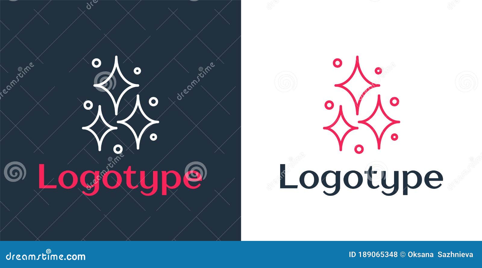 Logotype Line Firework Icon Isolated on White Background. Concept of ...