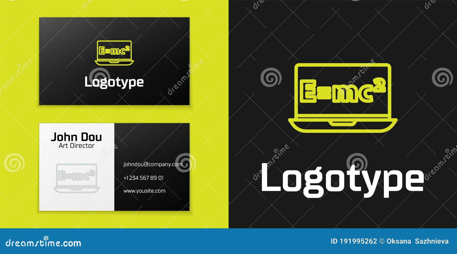 E Equals Mc Squared. Ink Pen Drawn Logo. Mass Energy Equivalence ...