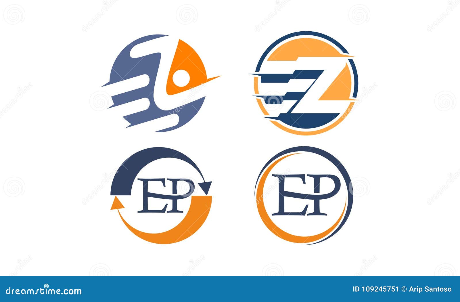 Logotype Modern Template Set Stock Vector - Illustration of shape ...