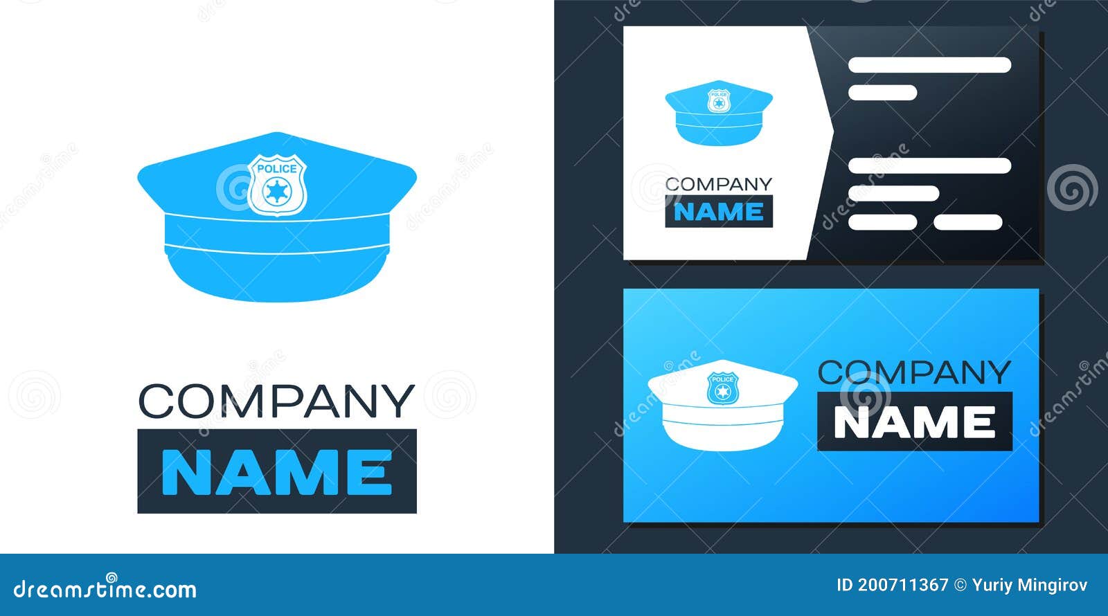 Logotype Police Helmet Icon Isolated On White Background. Military ...