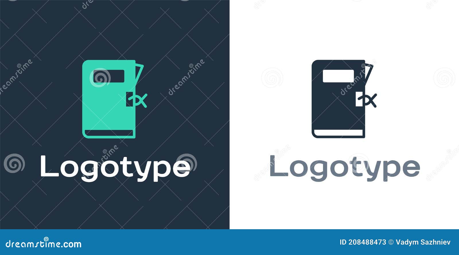 Logotype Police Station Folder Icon Isolated On White Background. Logo ...