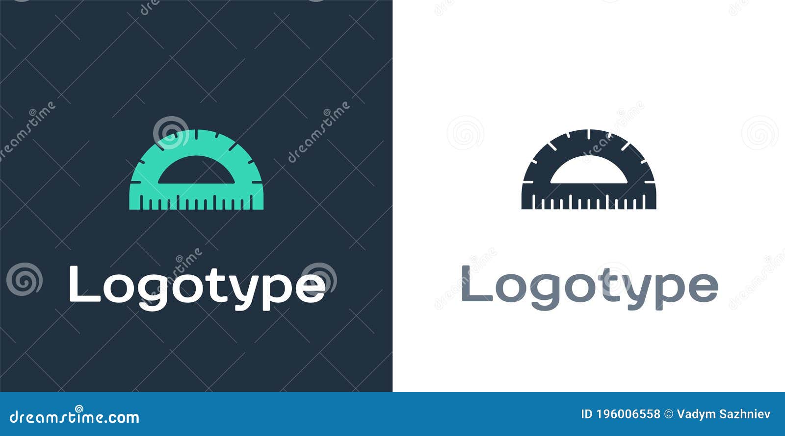 Logotype Protractor Grid for Measuring Degrees Icon Isolated on White ...