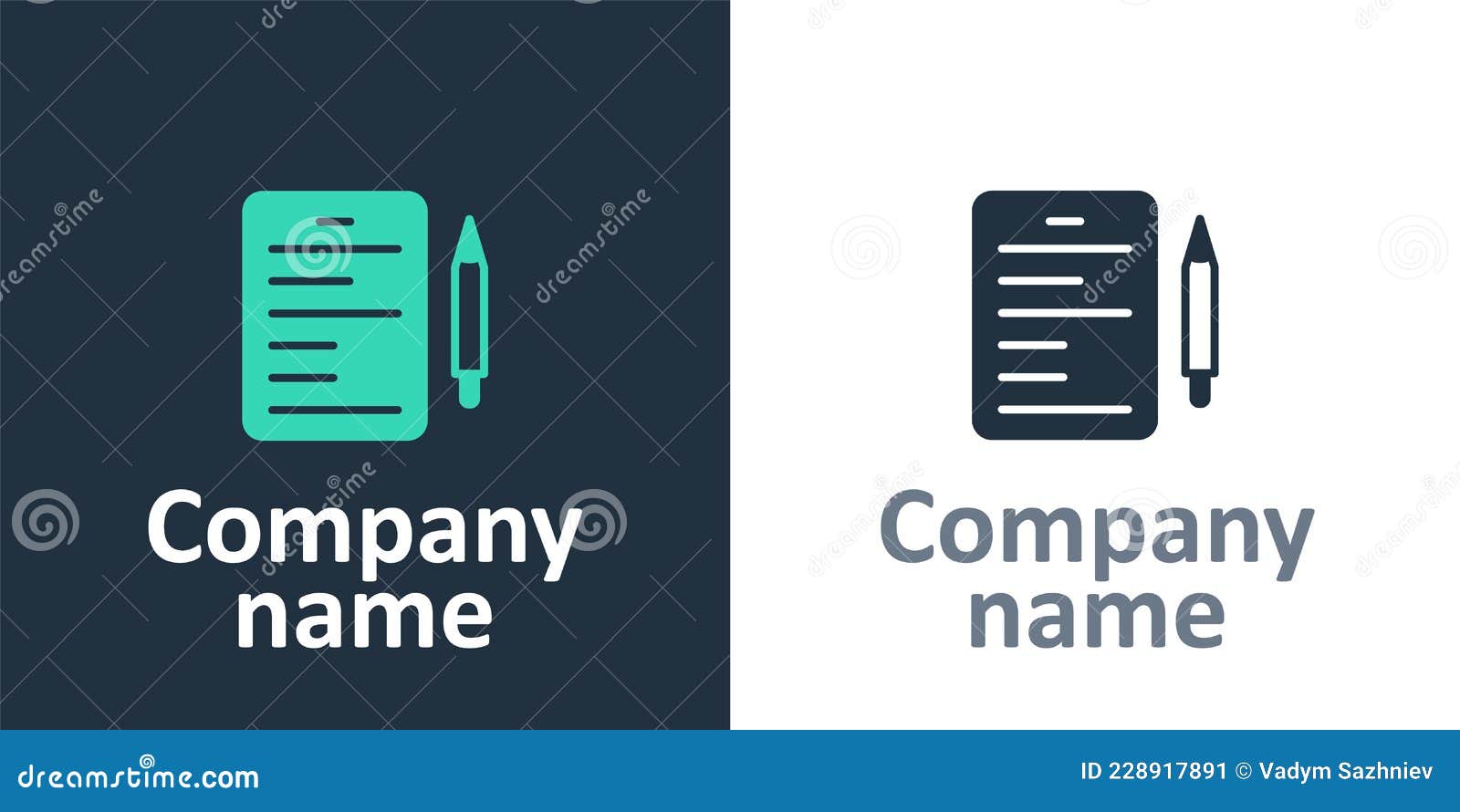 Scenario Logo Design With Editable Slogan. Branding Book And Business ...