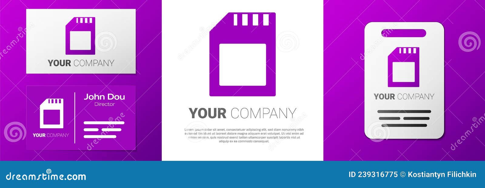 Logotype SD Card Icon Isolated on White Background. Memory Card ...