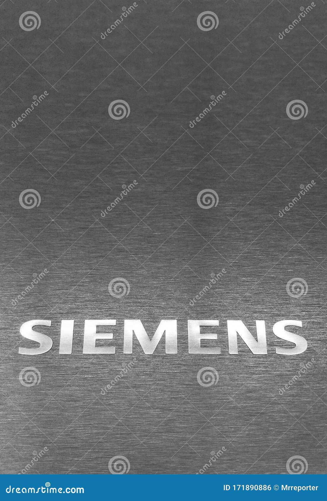 Logotype of the Siemens editorial photo. Image of metallc - 171890886