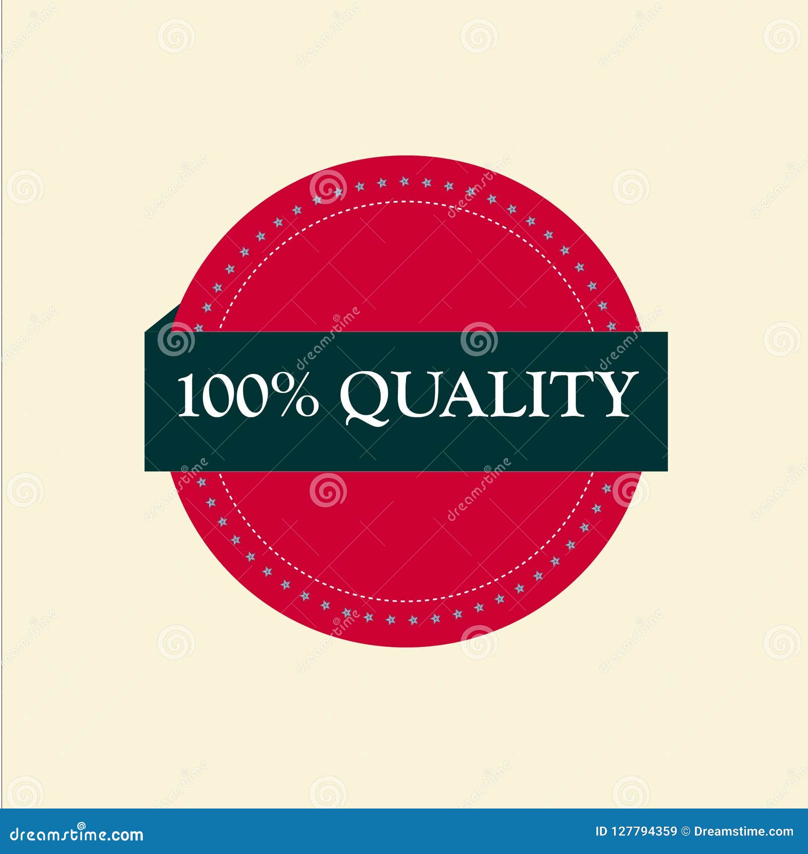 Red Logotype Quality for Sweets Stock Illustration - Illustration of ...