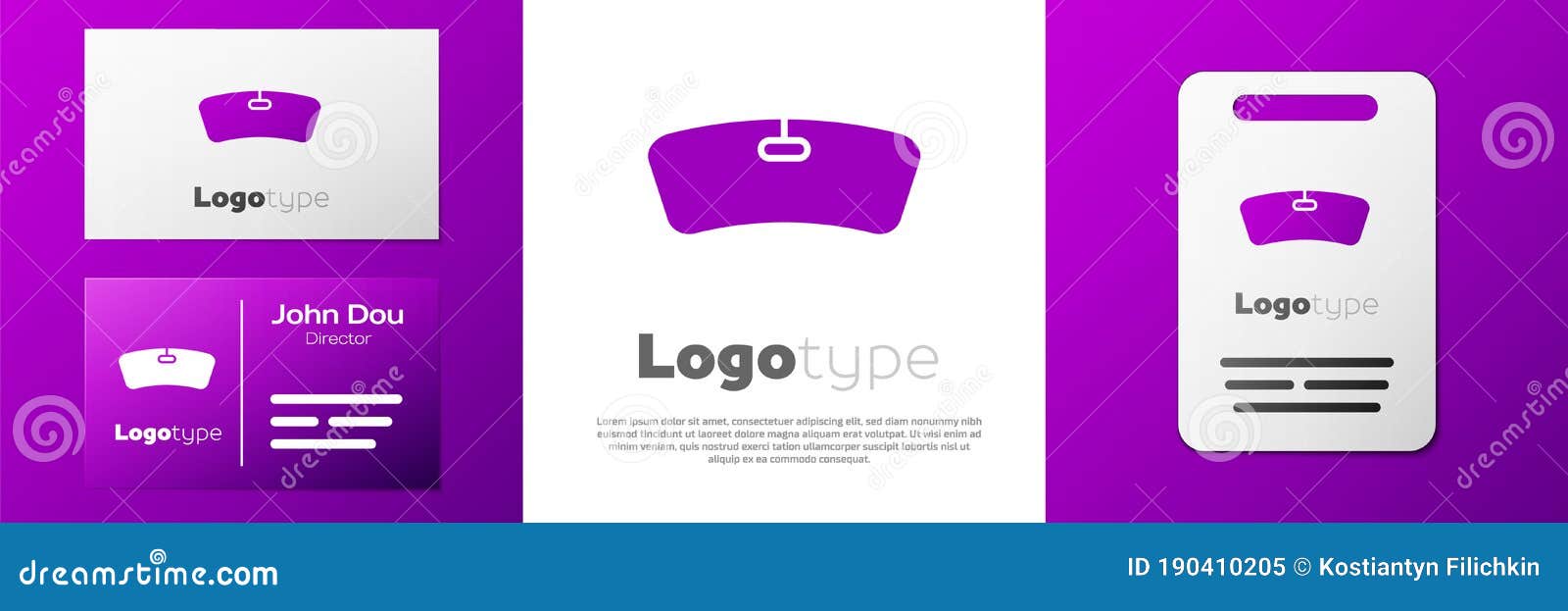 Logotype Windshield Icon Isolated on White Background. Logo Design ...