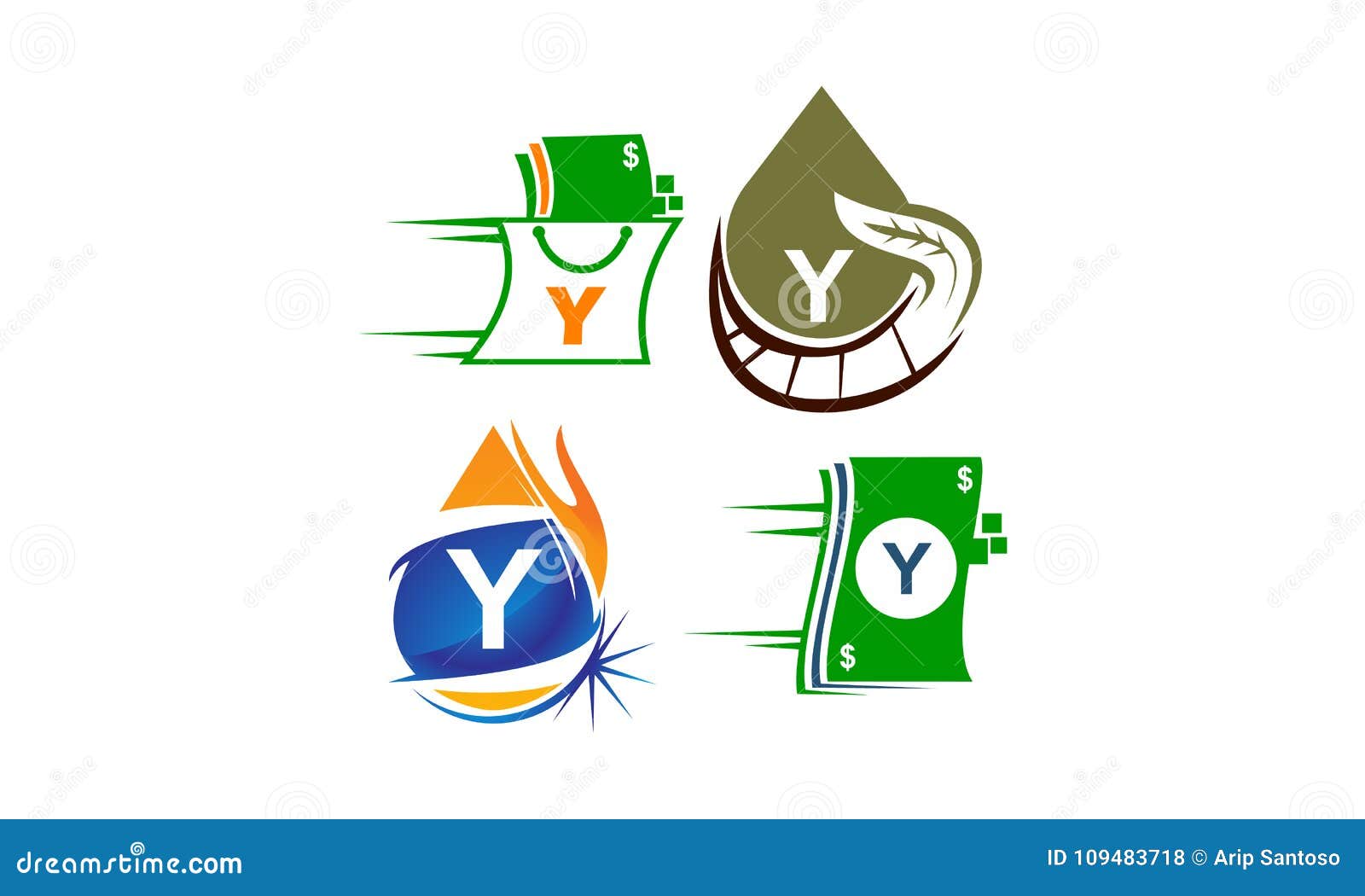 Logotype Y Modern Template Set Stock Vector - Illustration of design ...