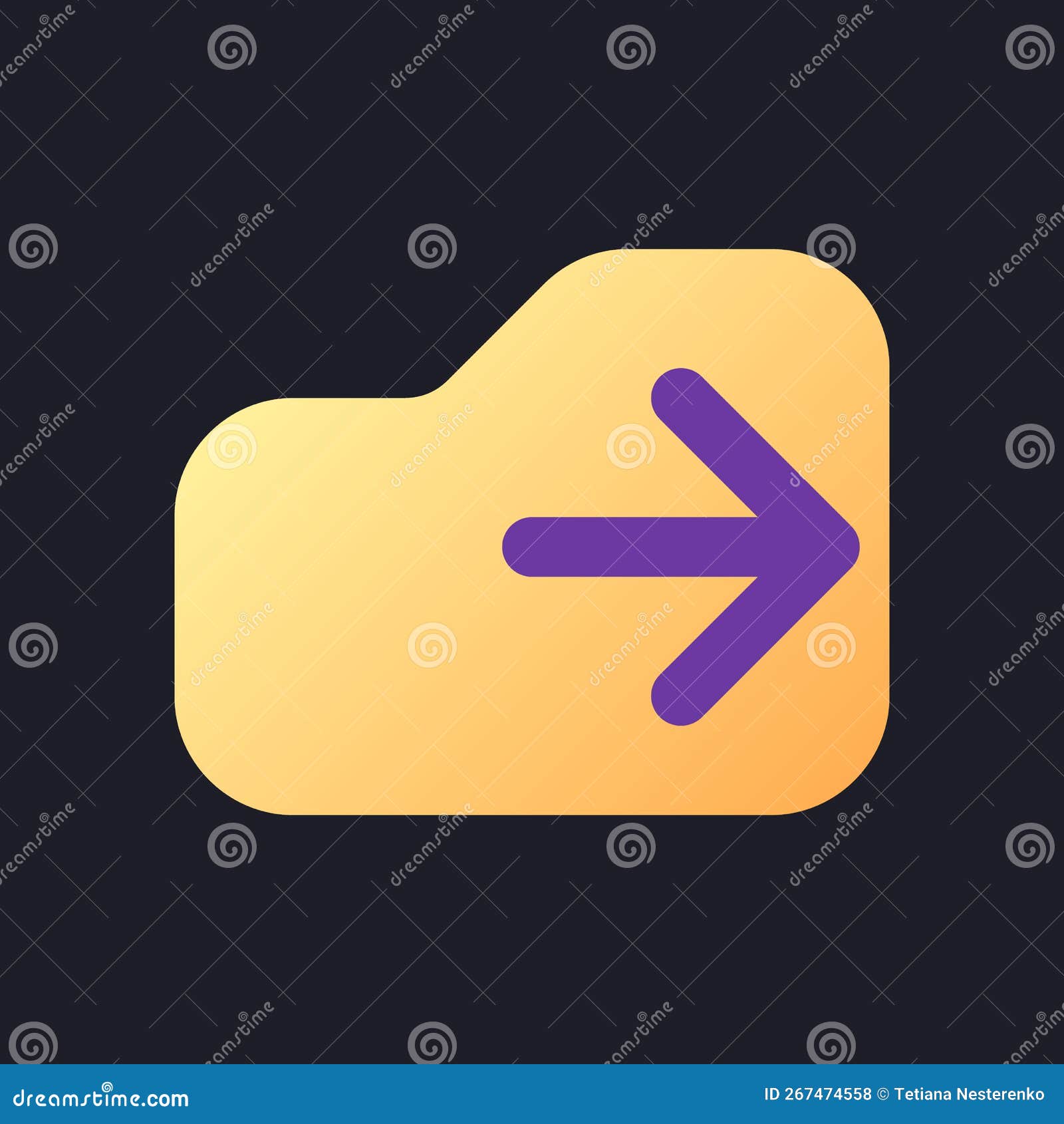 Logout Flat Gradient Fill Ui Icon for Dark Theme Stock Vector ... Logout Flat Gradient Fill Ui Icon for Dark Theme Stock Vector ...