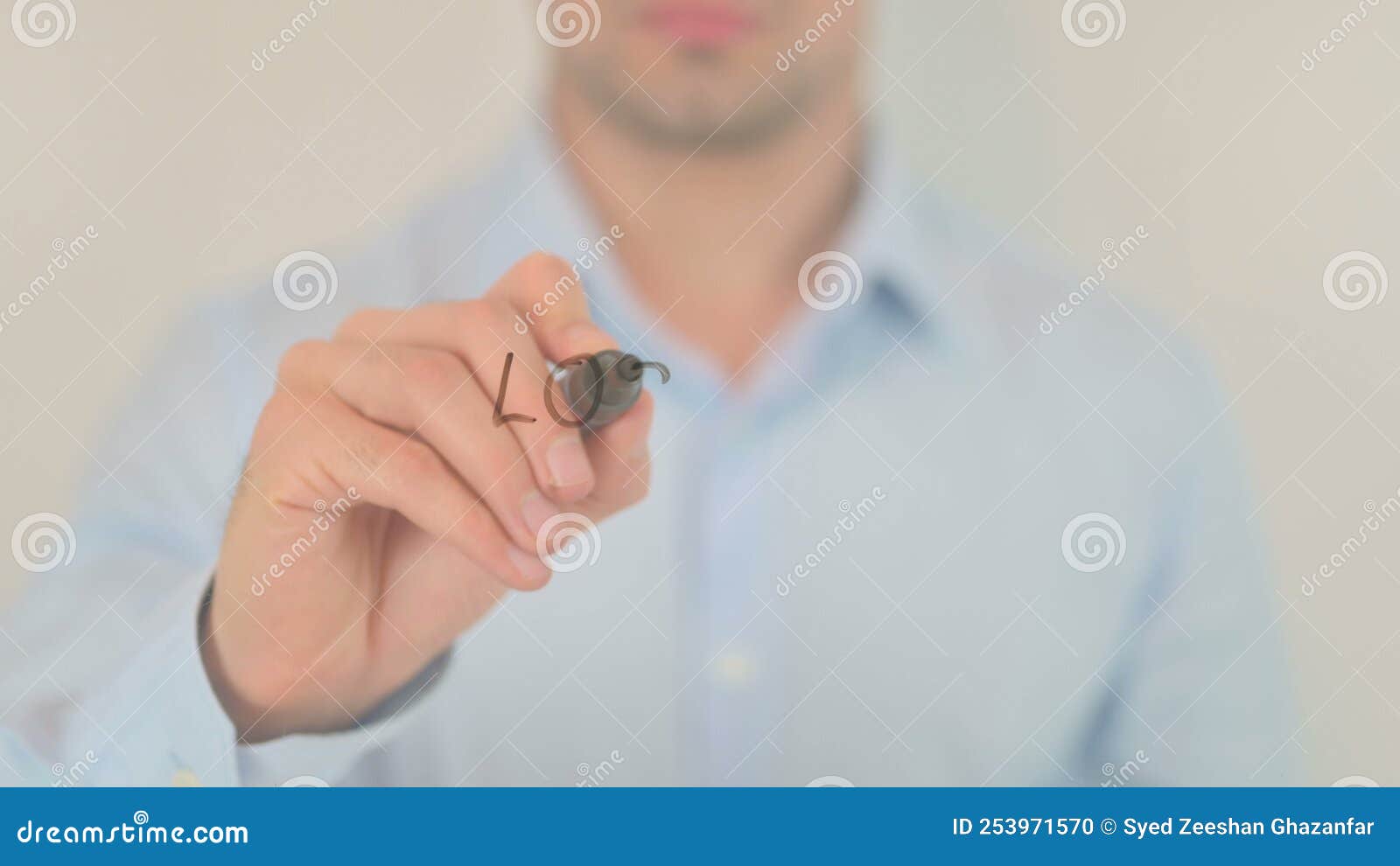 Logout, Man Writing on Transparent Screen Stock Footage - Video of ...