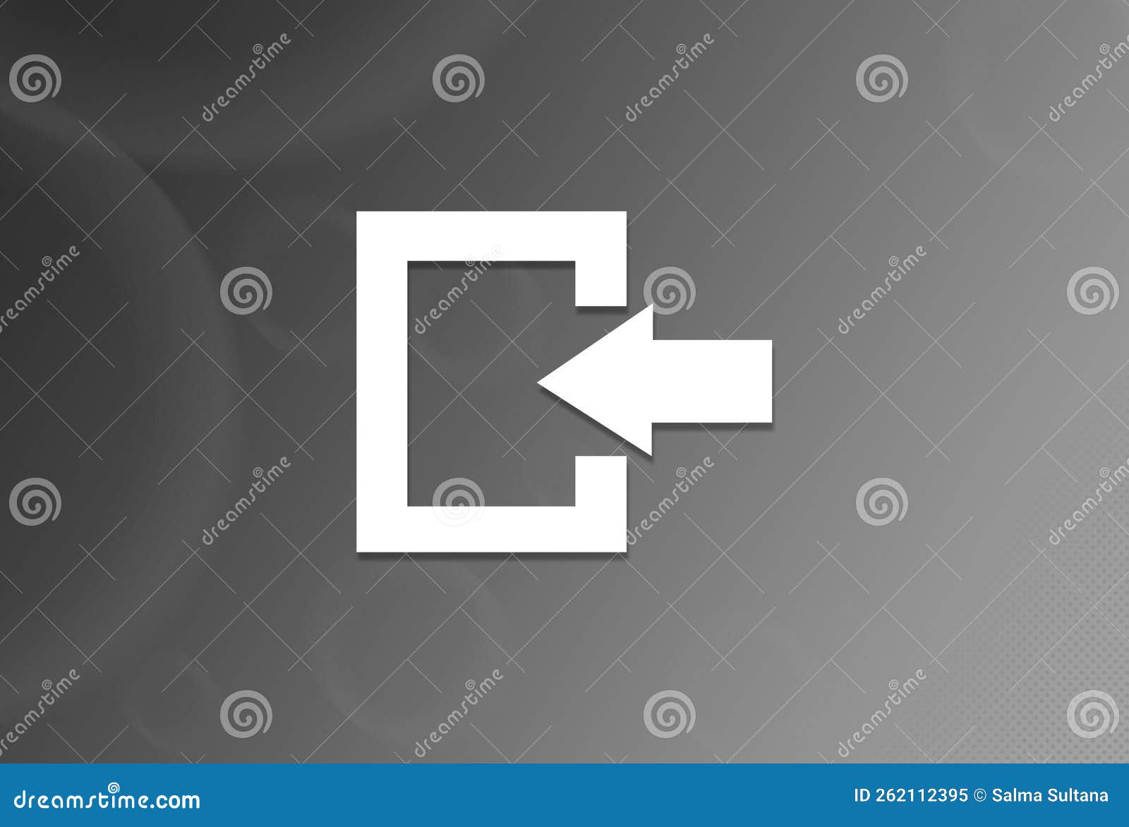 Logout icon stock illustration. Illustration of icon - 262112395