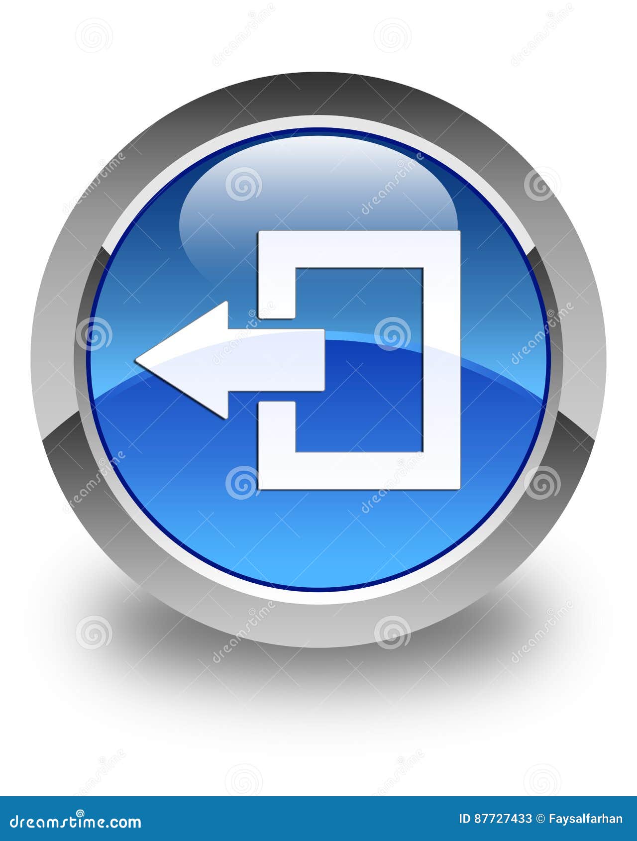 Logout Icon Glossy Blue Round Button Stock Illustration - Illustration ... Logout Icon Glossy Blue Round Button Stock Illustration - Illustration ...