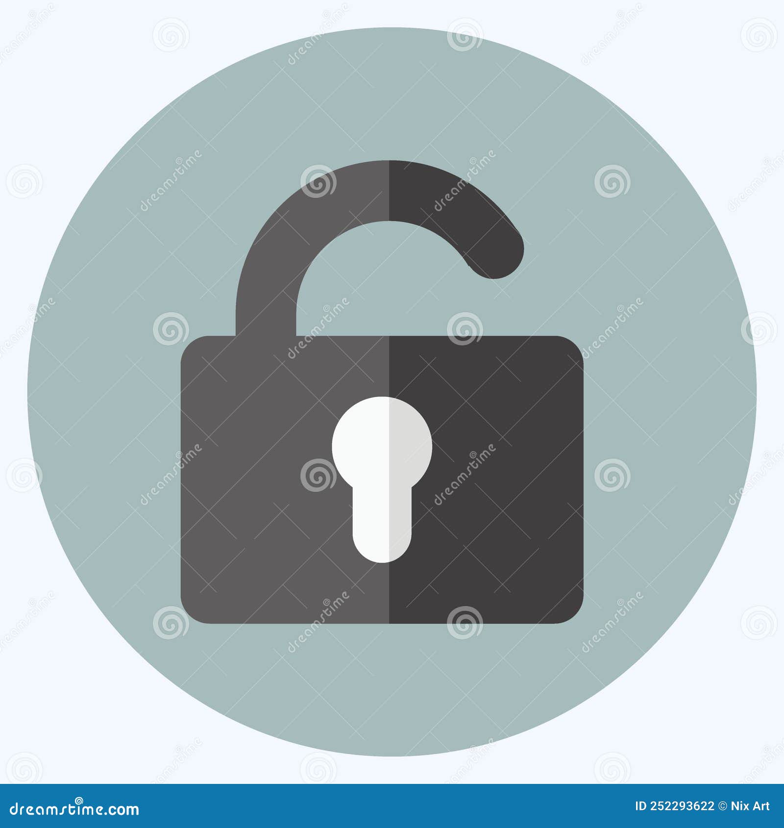 Logout Icon in Trendy Flat Style Isolated on Soft Blue Background Stock ...