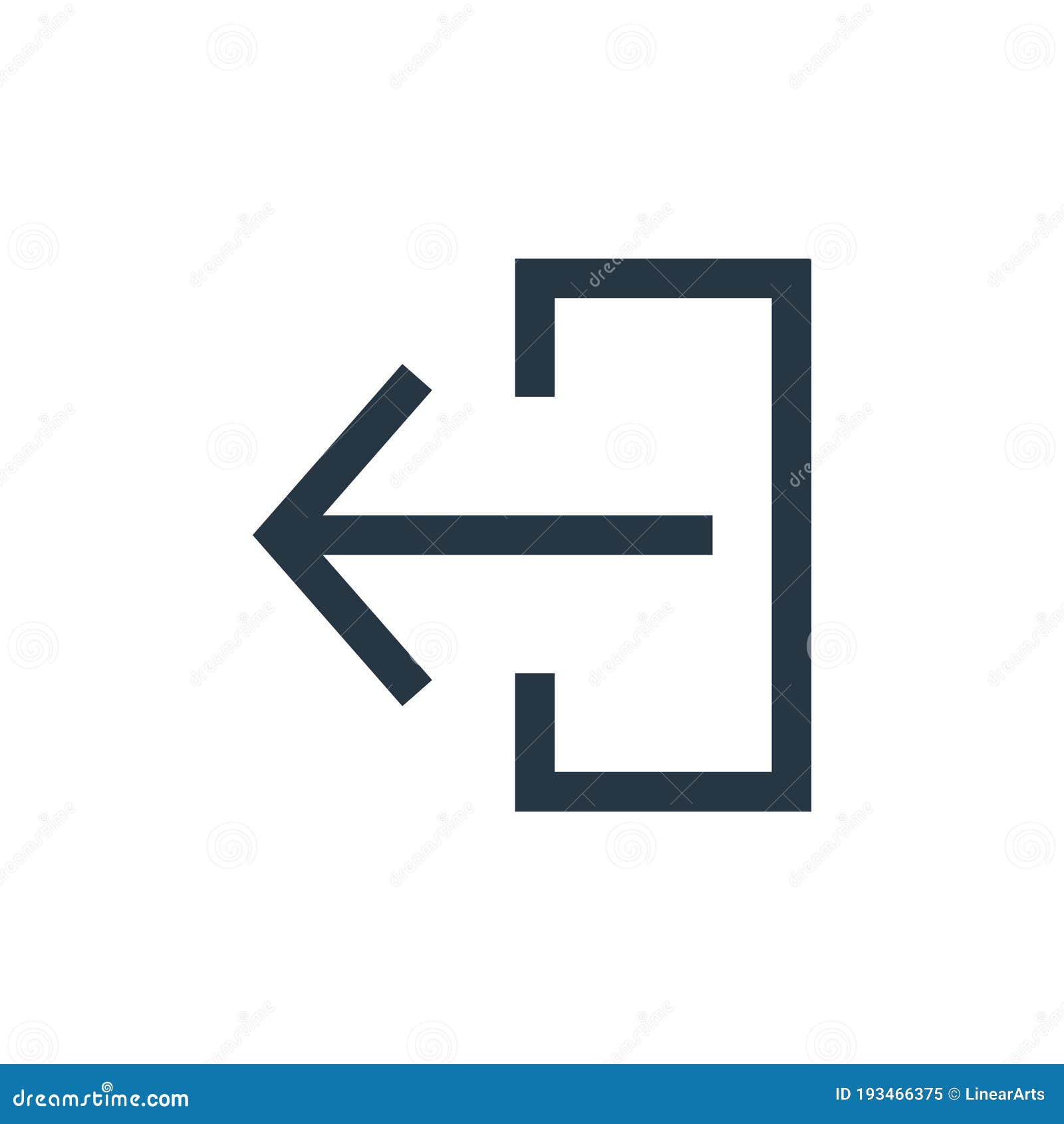 Logout Icon Vector from Ecommerce Basic Ui Concept. Thin Line ...