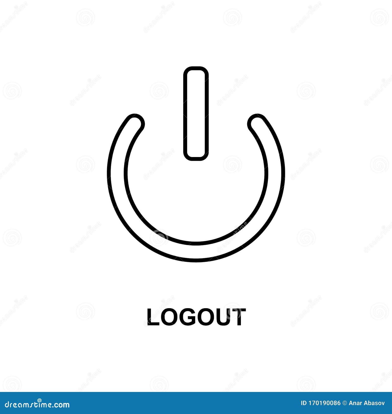 Logout Sign Icon. Element of Simple Web Icon with Name for Mobile ... Logout Sign Icon. Element of Simple Web Icon with Name for Mobile ...
