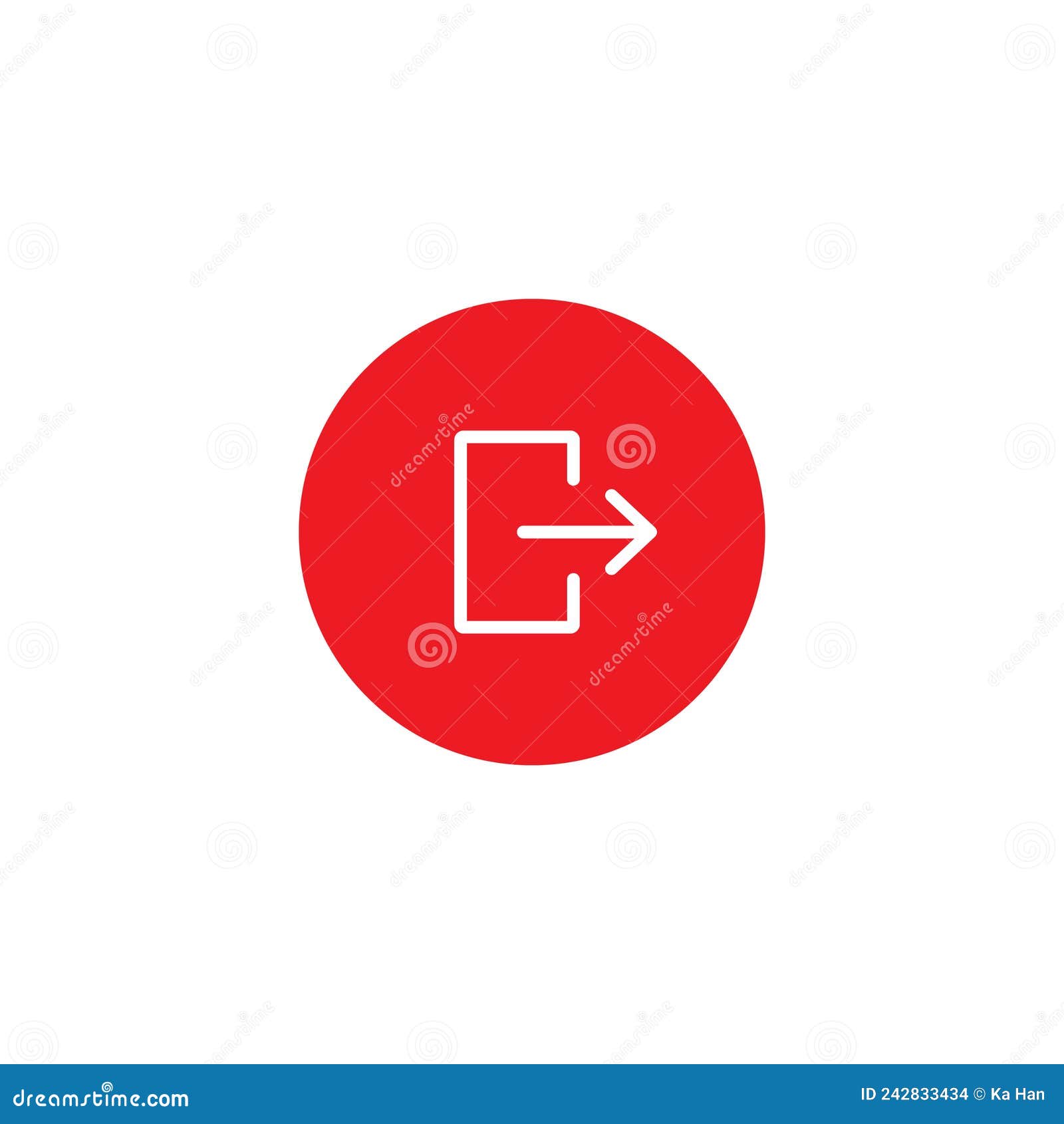 Logout, Sign Out Icon Vector in Circle Button Stock Vector ... Logout, Sign Out Icon Vector in Circle Button Stock Vector ...