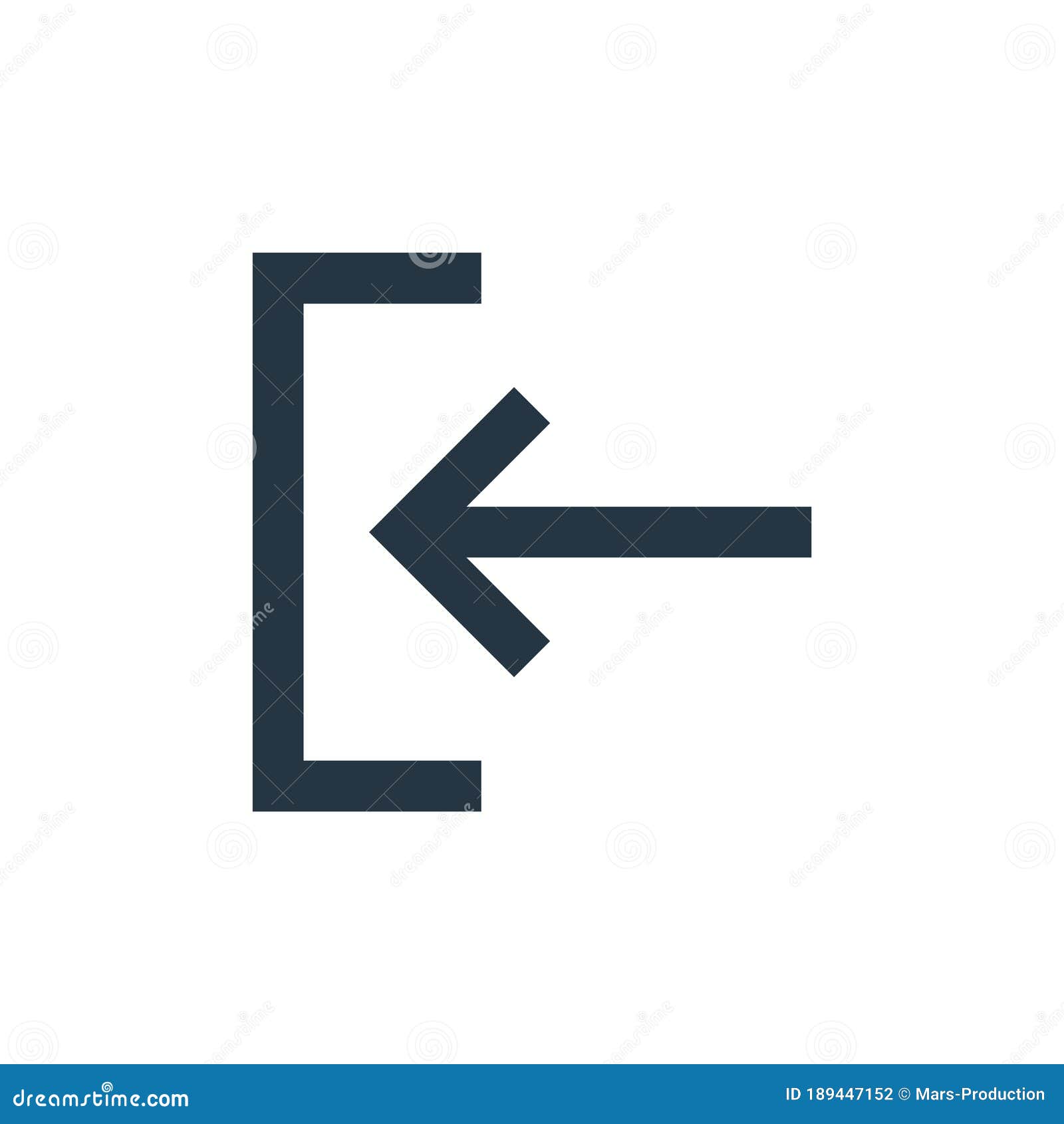 Logout Vector Icon Isolated On White Background. Outline, Thin Line ...