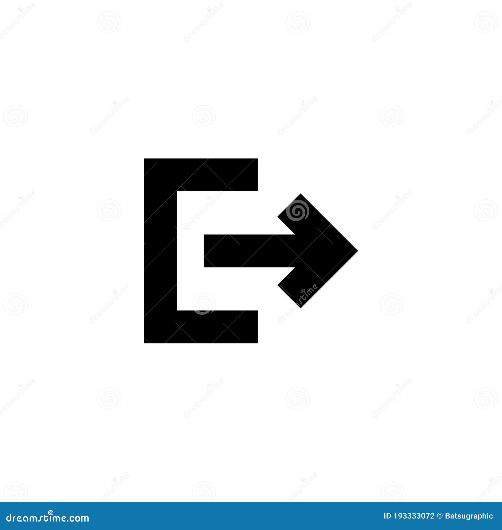 Logout Vector Icon Logo Design Stock Vector - Illustration of beautiful ...